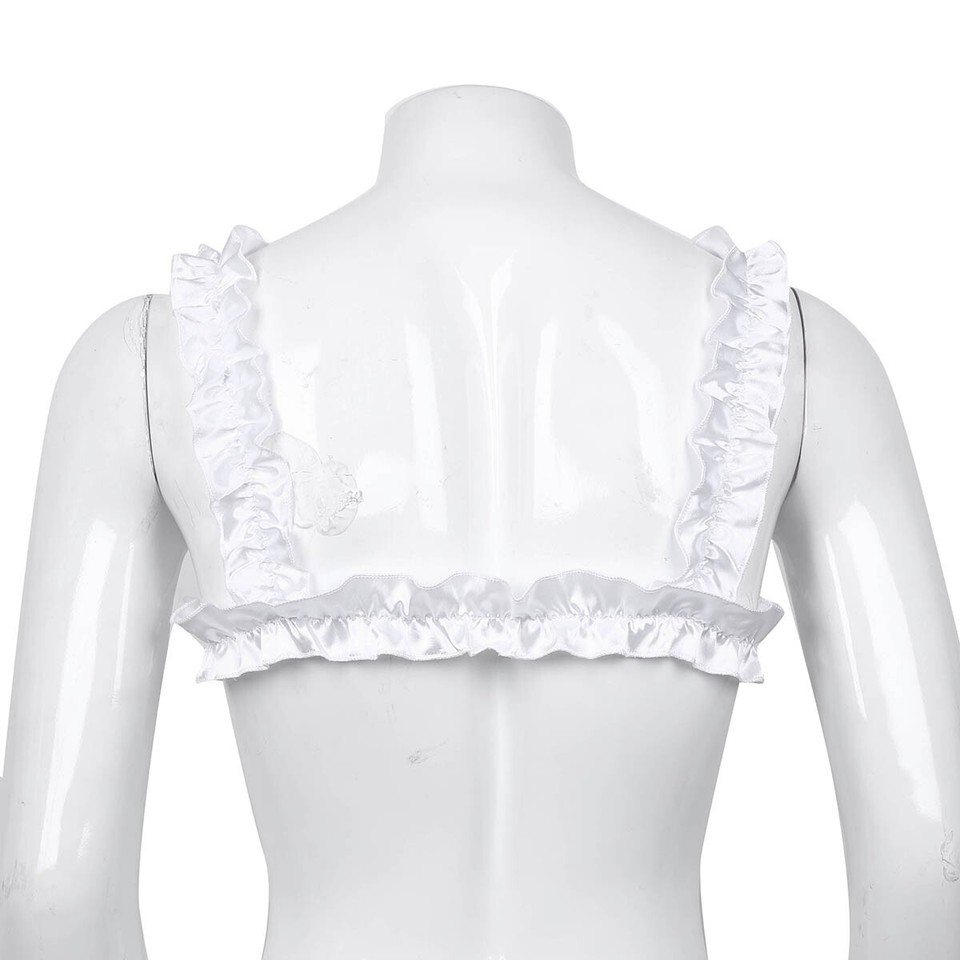 Sissy Men Lingerie Lace Bra Wire-free Satin Bralette Cross Dresser Male ...