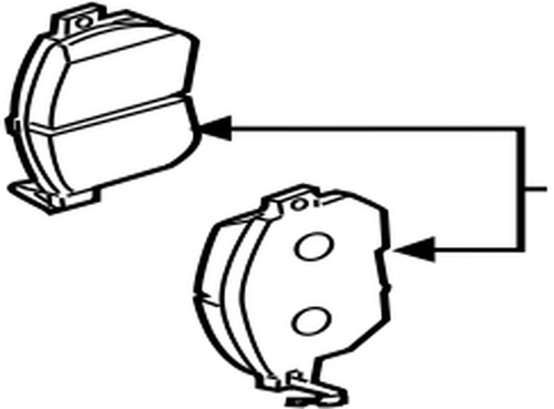 D1060-3JA0A Nissan Pad kit-disc brake, front D10603JA0A, New Genuine ...