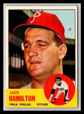1963 Topps Jack Hamilton # 132 GD-VG | eBay