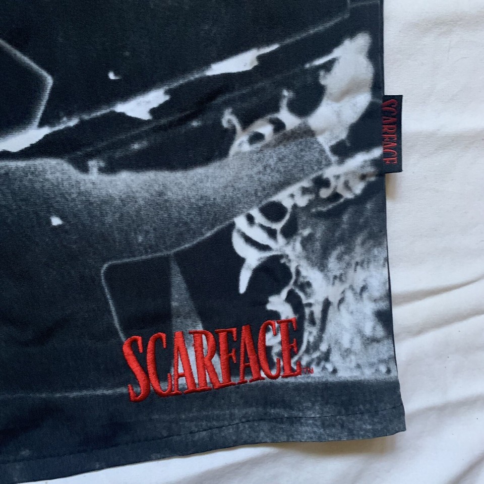 Scarface Tony Montana All Over Print Dragonfly Shirt Size XL Mens ...