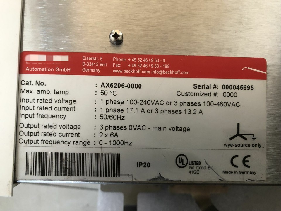 🅰️🔥 1pc for 100% test AX5206-0000 (by Fedex or DHL 90days Warranty) | eBay