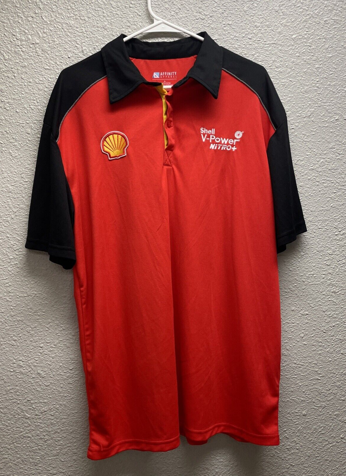 Shell V-Power Nitro+ Work Polo Shirt Mens Size XL Red… - Gem