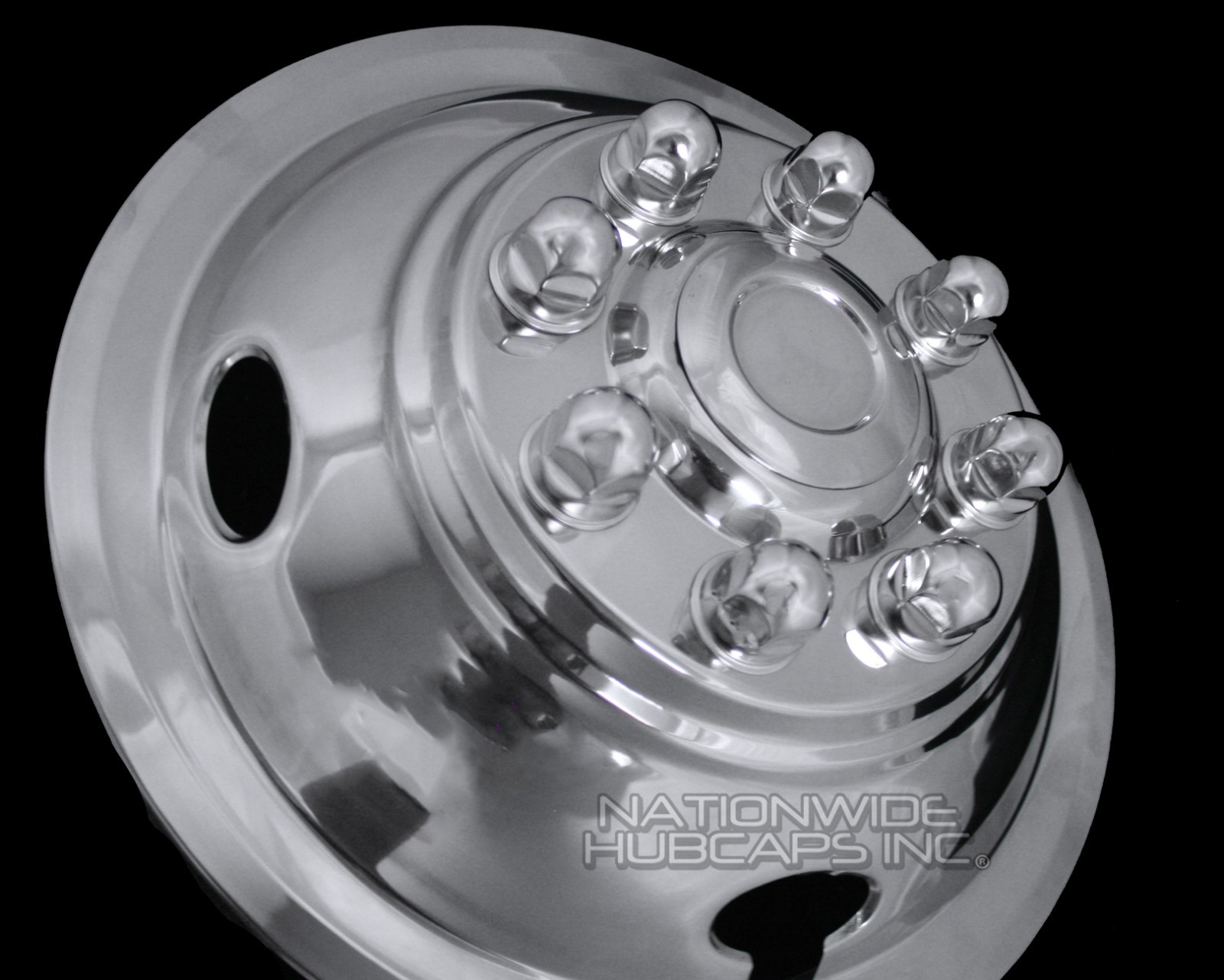 4 for DODGE 16" Dual Steel Wheel Simulators Dually 8 Lug Rim Skins ...