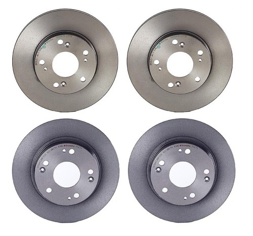 Brembo Front and Rear Brake Disc Rotors Kit For Honda Civic DX LX EX DX ...