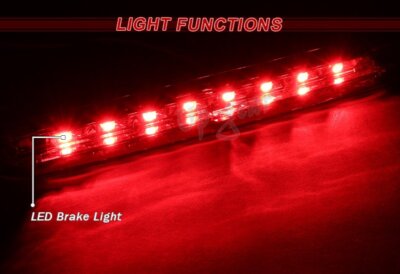 For 13-18 Ford Escape Red Lens LED 3RD Third Rear Brake Tail Stop Light ...