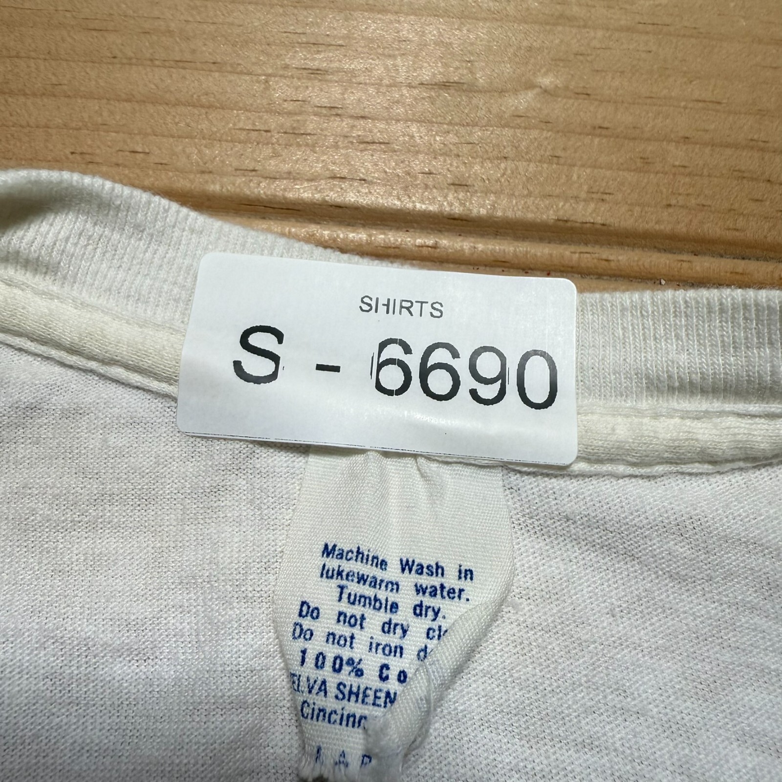 Vintage 50s 60s Velva Sheen White Tag STP Motor Oil Double Sided Shirt ...