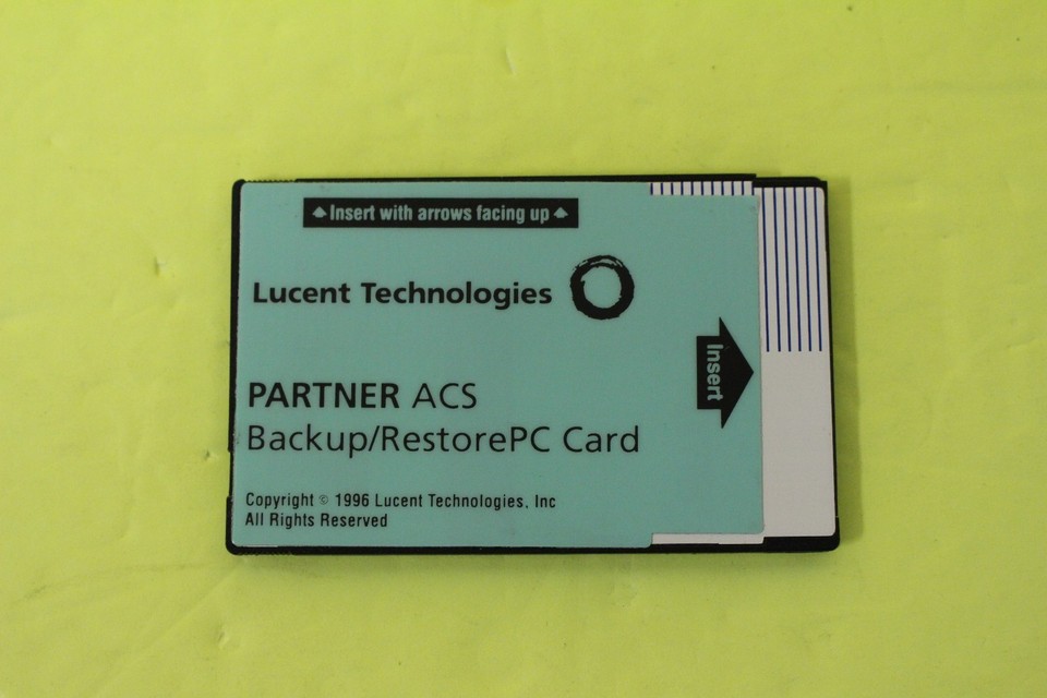 AVAYA/LUCENT Partner ACS 12A1 / 107932071 Backup/Restore PC Card | eBay