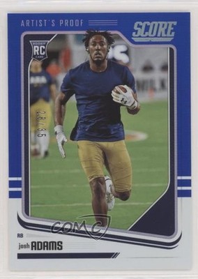 2018 Score Rookies Artist's Proof /35 Josh Adams #364 Rookie RC | eBay