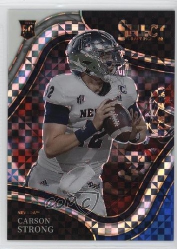 2022 Panini Select Draft Picks - Field Level Carson Strong #111 Blue ...