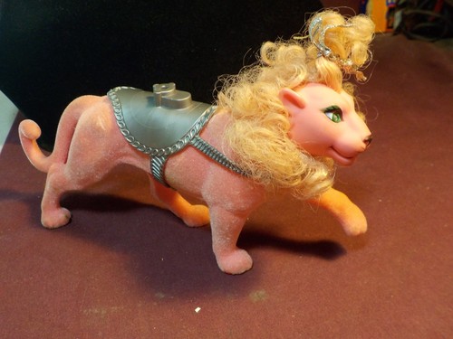 VINTAGE SHE RA PINK LION CLAWDEEN WITH SADDLE | eBay