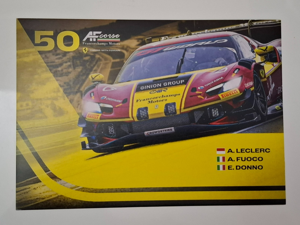 CARTE FERRARI 296 GT3 AF CORSE N°50 GTWC 2025 | eBay