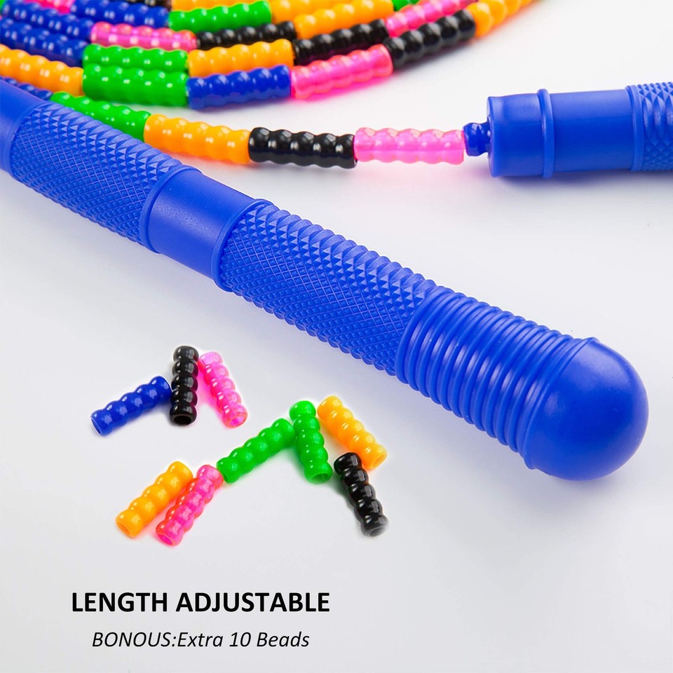 Double Dutch Jump Rope 16Ft 2 Pack Beaded Skipping Rope for Kids | eBay UK