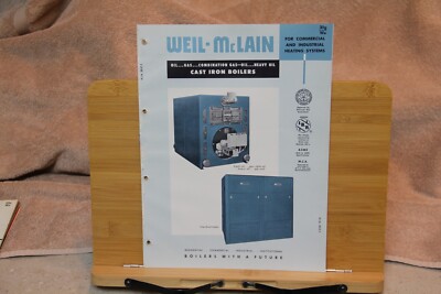 Weil McLain Cast Iron Boiler Brochure 12pg Circa 1964 Vintage | eBay