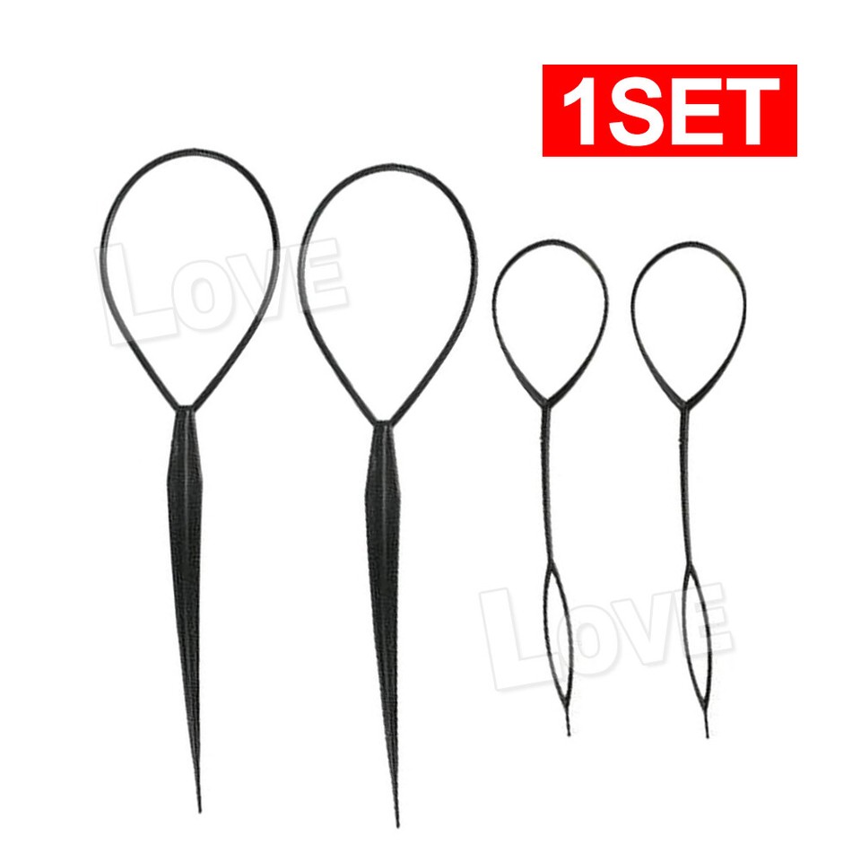 Upto 8Pcs Ponytail Hair Styling Tail Maker Tools Topsy Ponytail Back ...