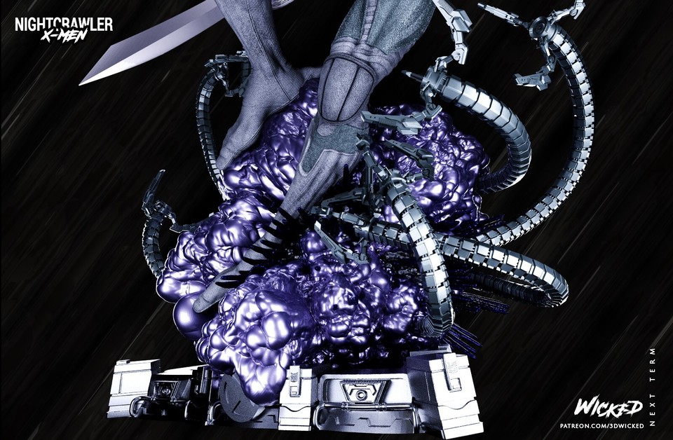 NIGHTCRAWLER Statue Marvel X-Men Avengers Resin Model Kit WICKED | eBay