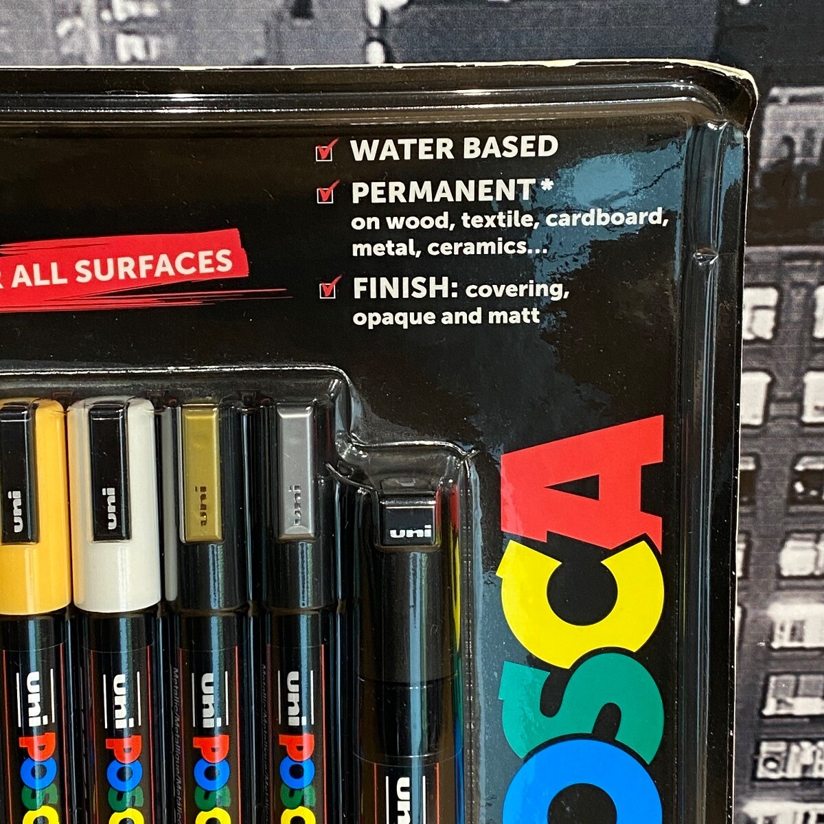 12 x Posca Paint Markers Pens Blendable Assorted Water-Based Pigment ...