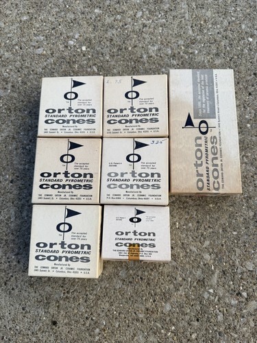 Orton Standard Pyrometric Cones lot set of 350, Small 1-1/8”, 7 Sealed ...