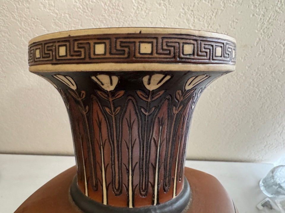 Antique German Villeroy & Boch Mettlach Pottery Four Seasons Vase | eBay