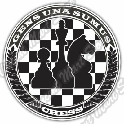 Chess Board Game Chessboard Pawn King Car Bumper Window Vinyl Sticker ...