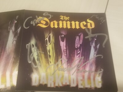 the damned darkadelic signed cd autographed signature real new ...