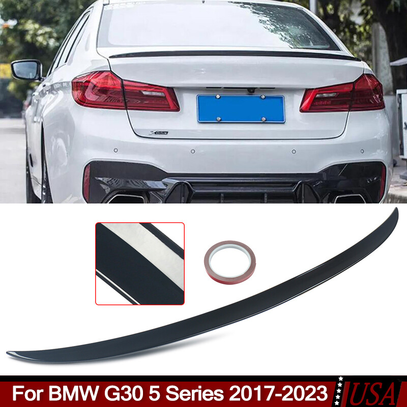 For BMW G30 530i 540i 2017-2023 Gloss Black M5 Style Rear Trunk Spoiler ...