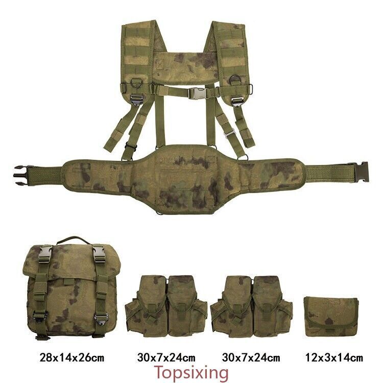 Russian SMERSH M1 Tactical Vest Chest Rig Outdoors AT Green Assembled ...