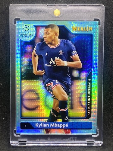Kylian Mbappe RARE REFRACTOR TOPPS MERLIN INVESTMENT CARD SSP WORLD CUP ...