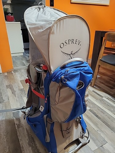 Hiking Child Carrier Backpack with Sun Shade Osprey Poco Plus Blue | eBay