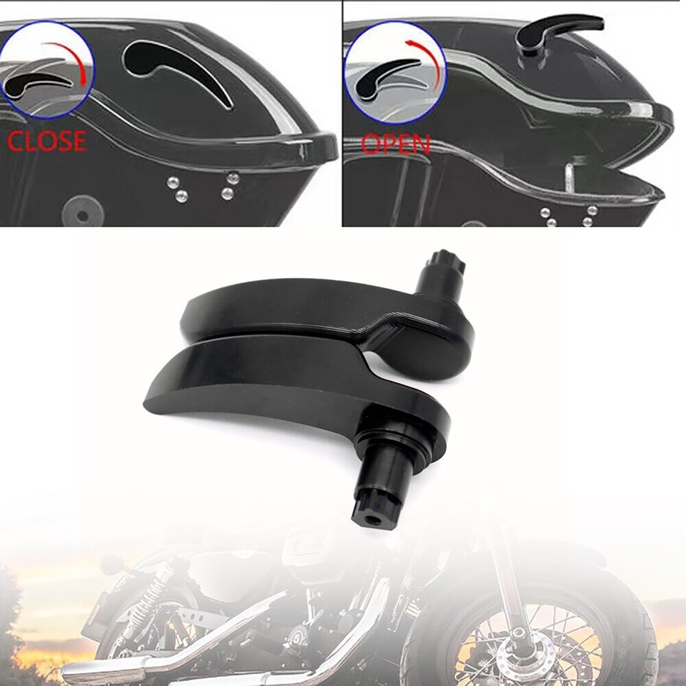 Motorcycle Saddlebag Latch Lever Lid Lifter For Road Glide Ultra Fltru ...