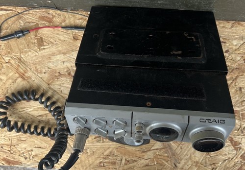 Vintage Craig Model 4103 CB Radio 23 Channels with Mic & slide in mount ...