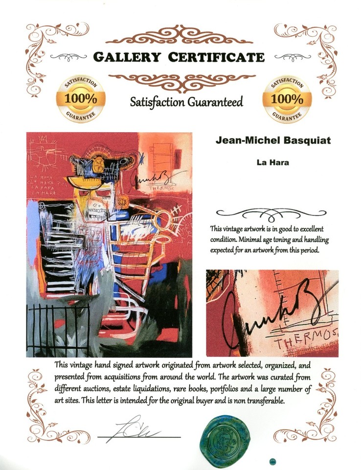 Jean-Michel Basquiat - Hand Signed Signature - 11x14 Inch Matted Print ...
