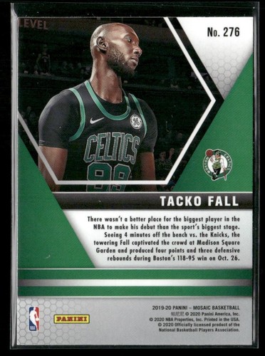 2019-20 Panini Mosaic #276 Tacko Fall - Rookie - Boston Celtics | eBay