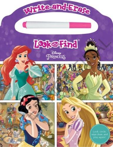 Disney Princess: Write and Ease Look and Find - Board book - GOOD ...