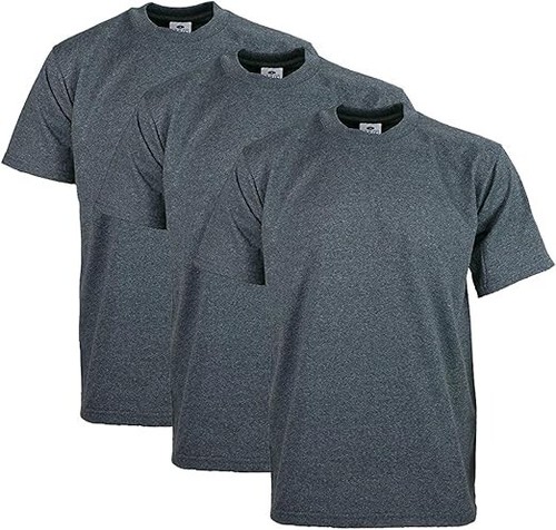 Pro Club Men's 3-Pack Heavyweight Cotton Short Sleeve Crew Neck T-Shirt ...