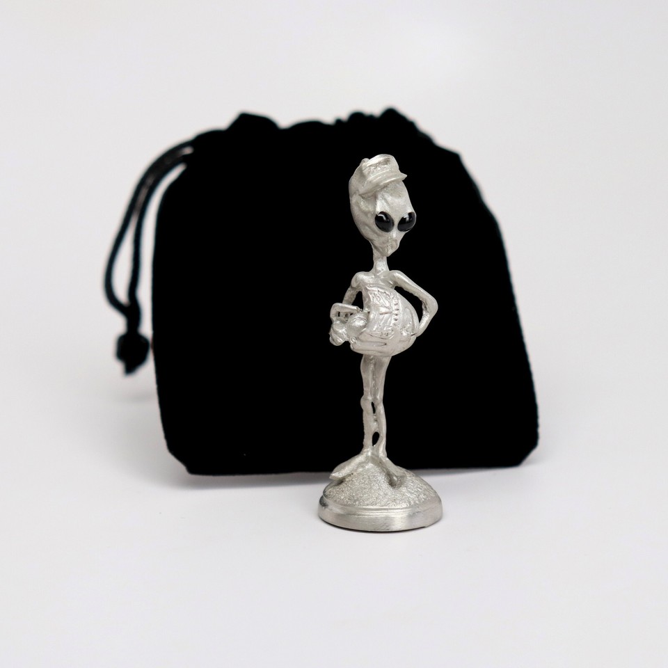 Baseball Alien at the Pitcher's Mound Pewter Statue S-005 | eBay