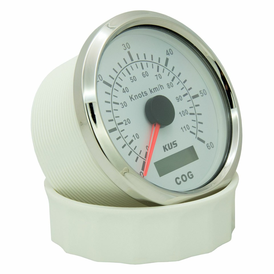 Boat GPS Speedometer KUS Marine Truck Analogue Speed Gauge 0-60 Knots ...