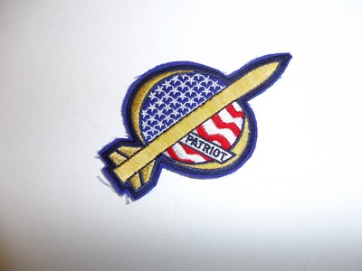 b4168 US Patriot missile patch Gulf War Desert Storm Shield IR18A | eBay