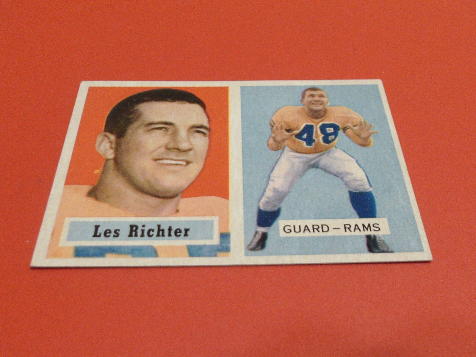 1957 TOPPS # 10 LES RICHTER RAMS NEAR MINT / MINT OR BETTER !! | eBay