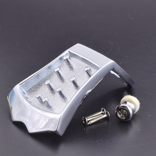 8-string arched top metal mandolin bridge tailpiece with screw end pins ...