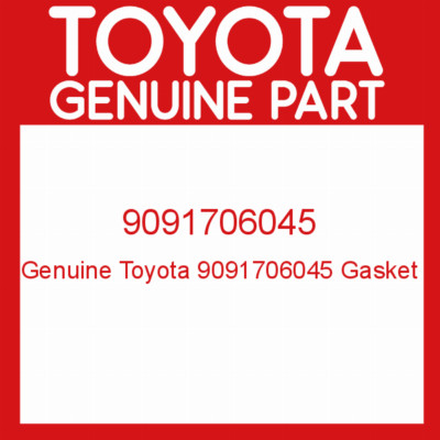90917-06045 Toyota OEM Genuine GASKET, EXHAUST PIPE 9091706045 | eBay