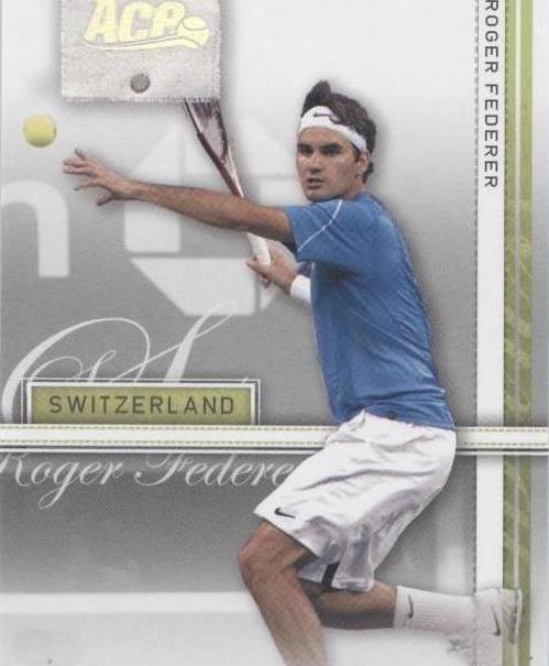2007 Ace Authentic Straight Sets - Roger Federer #34 Silver /99 for ...
