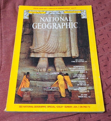National Geographic January 1979 Sri Lanka Brazil Humpback Whale ...