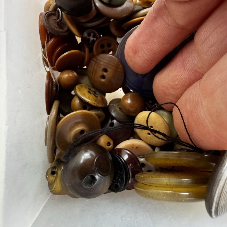 VTG Button Lot Bundle Toggles Military Stud Shell Large Silver Gold ...