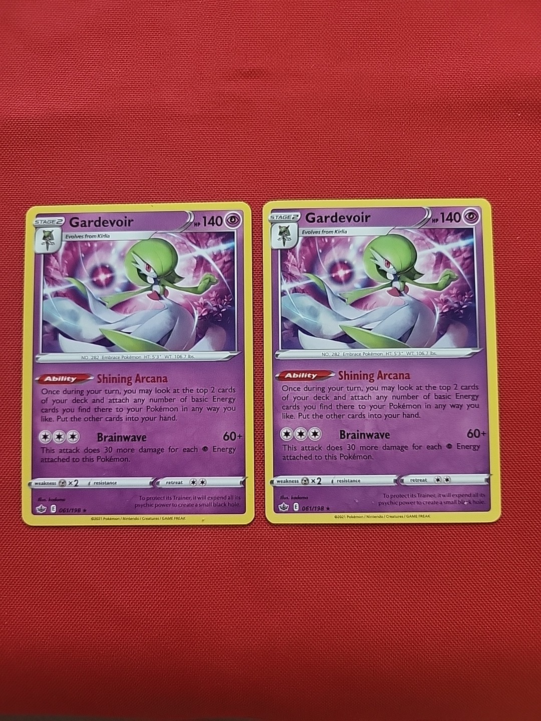 Gardevoir 61/198 - Rare Holo Card | Chilling Reign (swsh6-61)