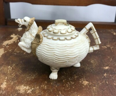 Nini Signed Miniature Dragon Teapot Trinket Box Dish with Lid | eBay UK