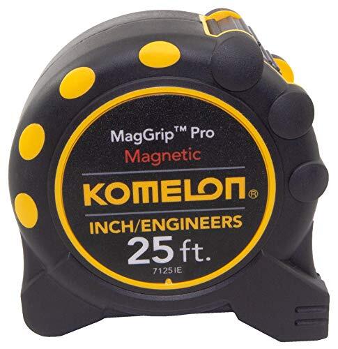 7125IE; 25' x 1" Magnetic MagGrip Pro with Inch/Engineer Scale, Tape ...
