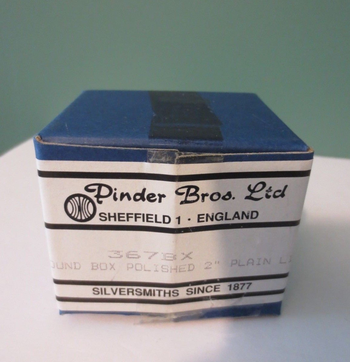 New PINDER BROS. LTD SHEFFIELD ENGLAND Round 2" Pewter Trinket Box w ...