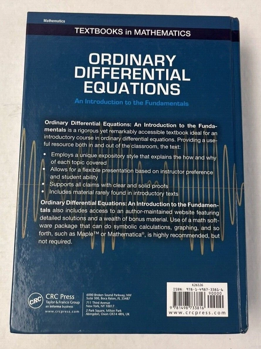 Differential Equations Textbook