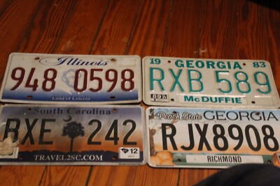 License Plates 4 Lot--Read Description | eBay