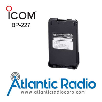 Icom BP227 Battery for Two Way Radios - Lithium Ion 1950mAh - BP-227 | eBay